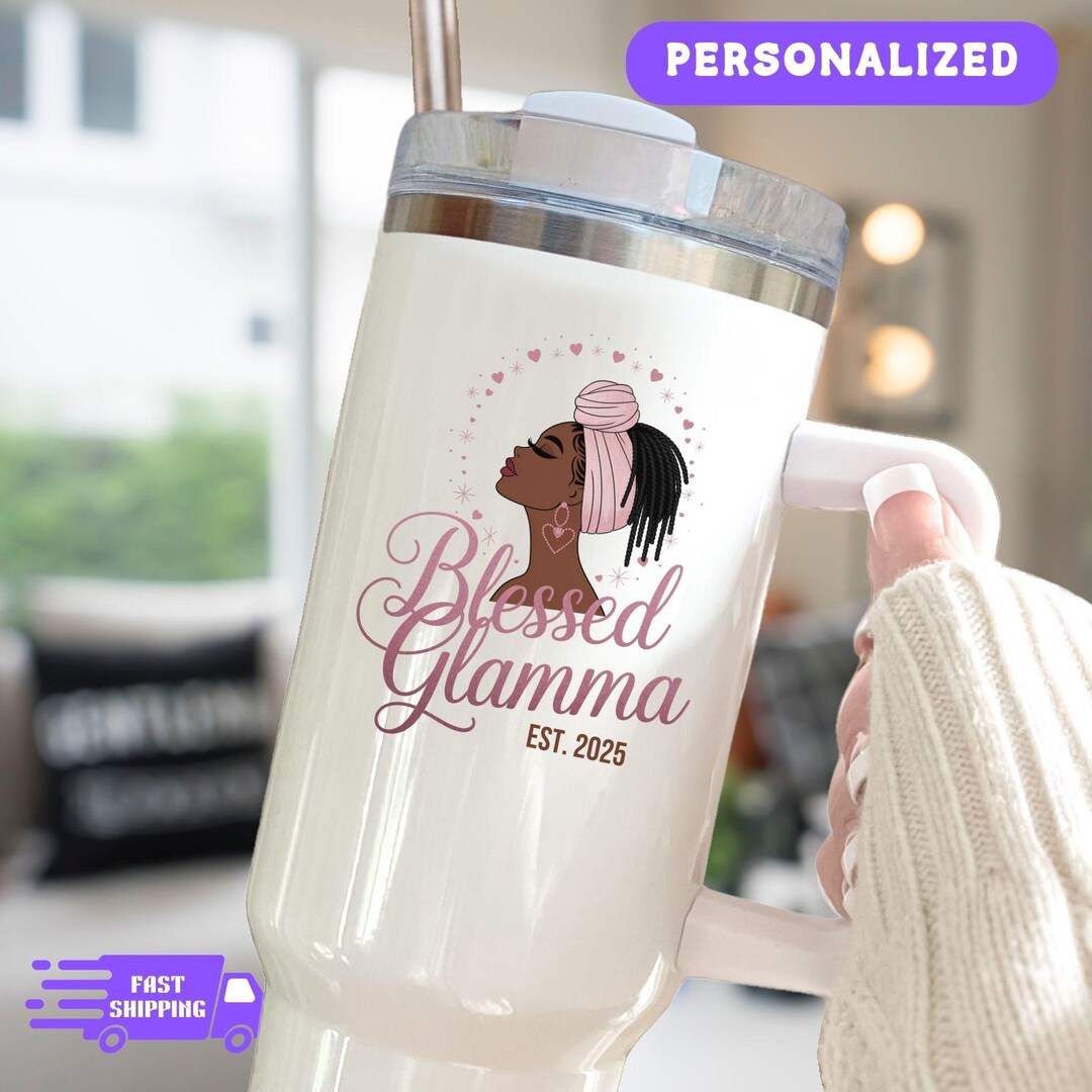 Glamma Tumbler Personalized Mother's Day Gift From Kids Custom 40oz ...