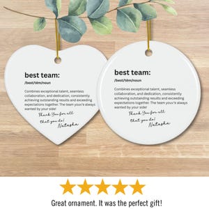 Best Team Personalized Gratitude Gift for Employees, Custom Employee ...