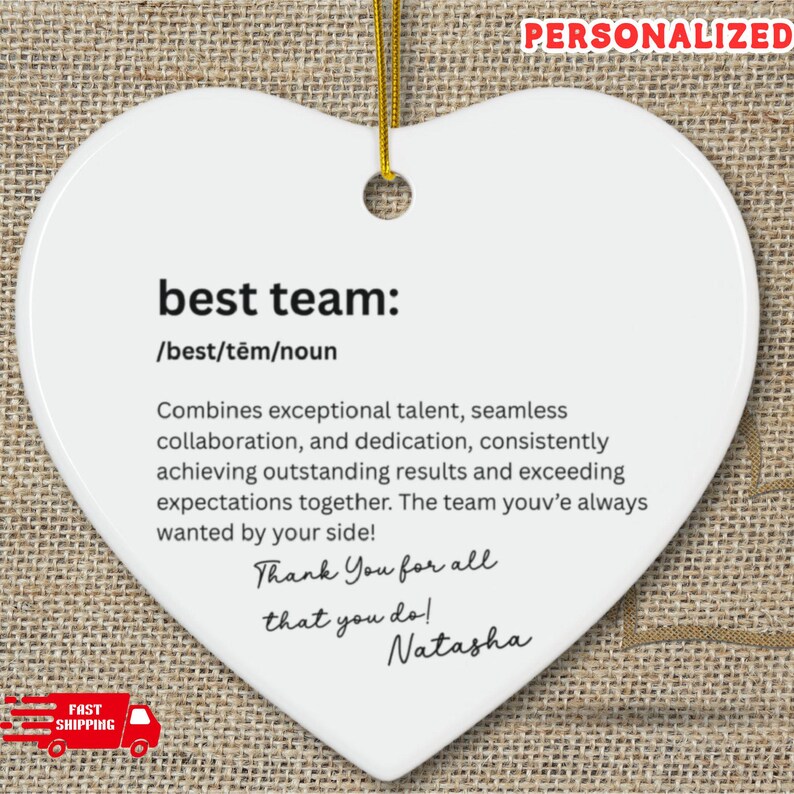 Best Team Personalized Gratitude Gift for Employees, Custom Employee ...