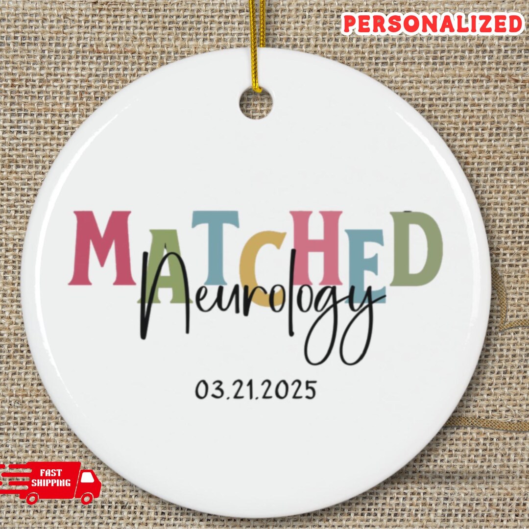 Match Day 2025 Ornament Personalized, Custom Match Day Gift, Medical ...