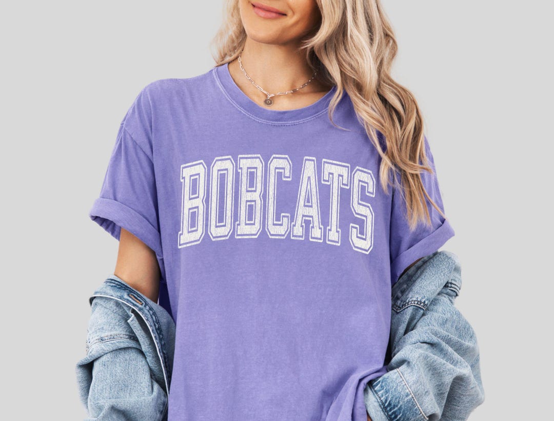 Bobcats Shirt Bobcats Game Day Tshirt Bobcats Comfort Colors T Shirt Bobcats Tee for Women ...