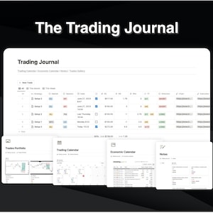 Trading Journal Notion Template for Forex Crypto Futures Stocks ...