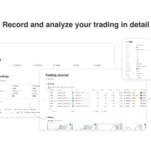 The Trading Suite Pro - Notion Template Trading Statistics Workspace - Etsy
