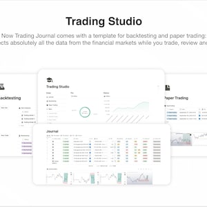 Trader Journal Notion Template: Forex, Crypto, Stock Trading | Trade ...
