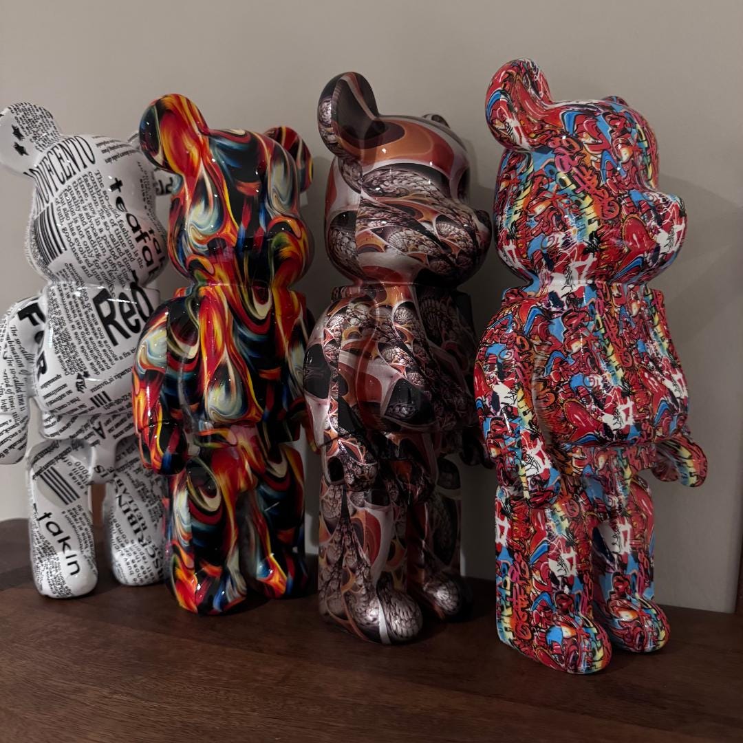 Decorative Bearbuild Statue Figure | Home Decor | Ornament | Bearbrick ...