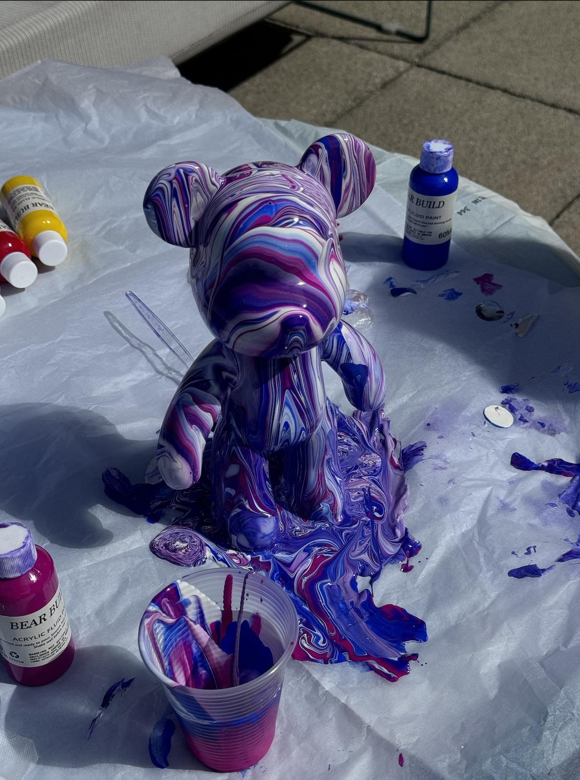 Bearbuild Fluid Bear Art Creator Kit | Gift Box | Solo Painting | Diy ...