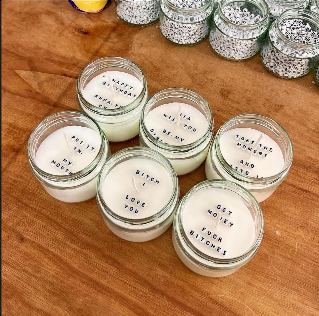 Customised Secret Message Candles - Etsy