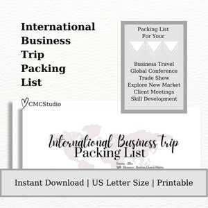 International Business Travel Packing List, Overseas Work Trip Packing ...