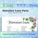 Hawaiian Luau Party Planner Template, Summer Party Checklist, Digital ...