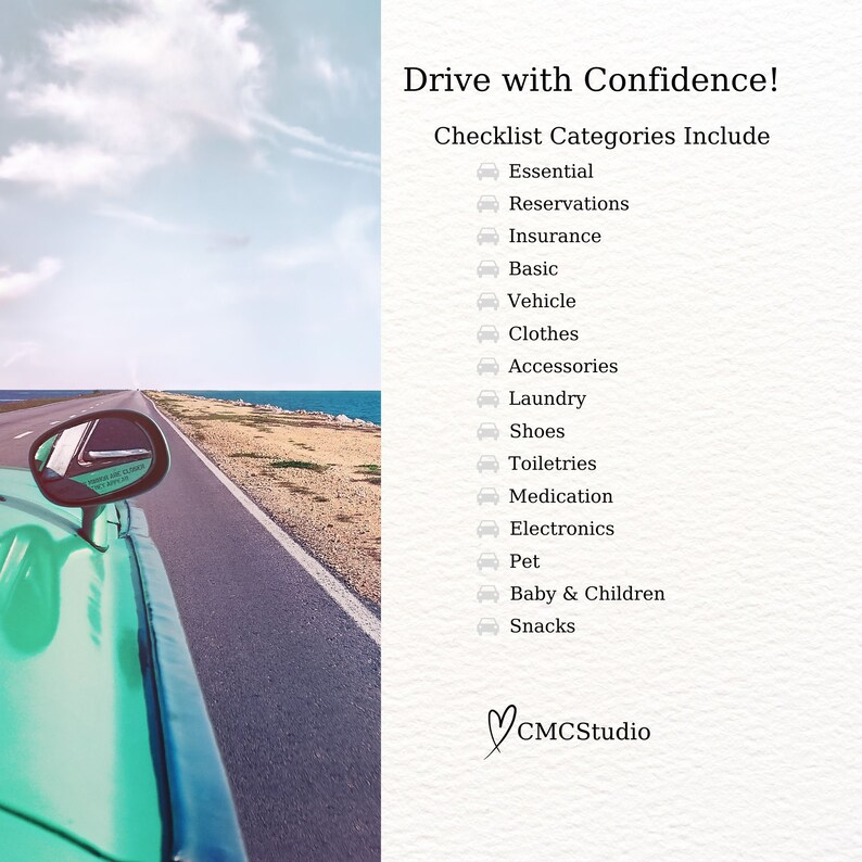 Road Trip Packing List, Route 66 Planner, Cross Country Trip Checklist ...