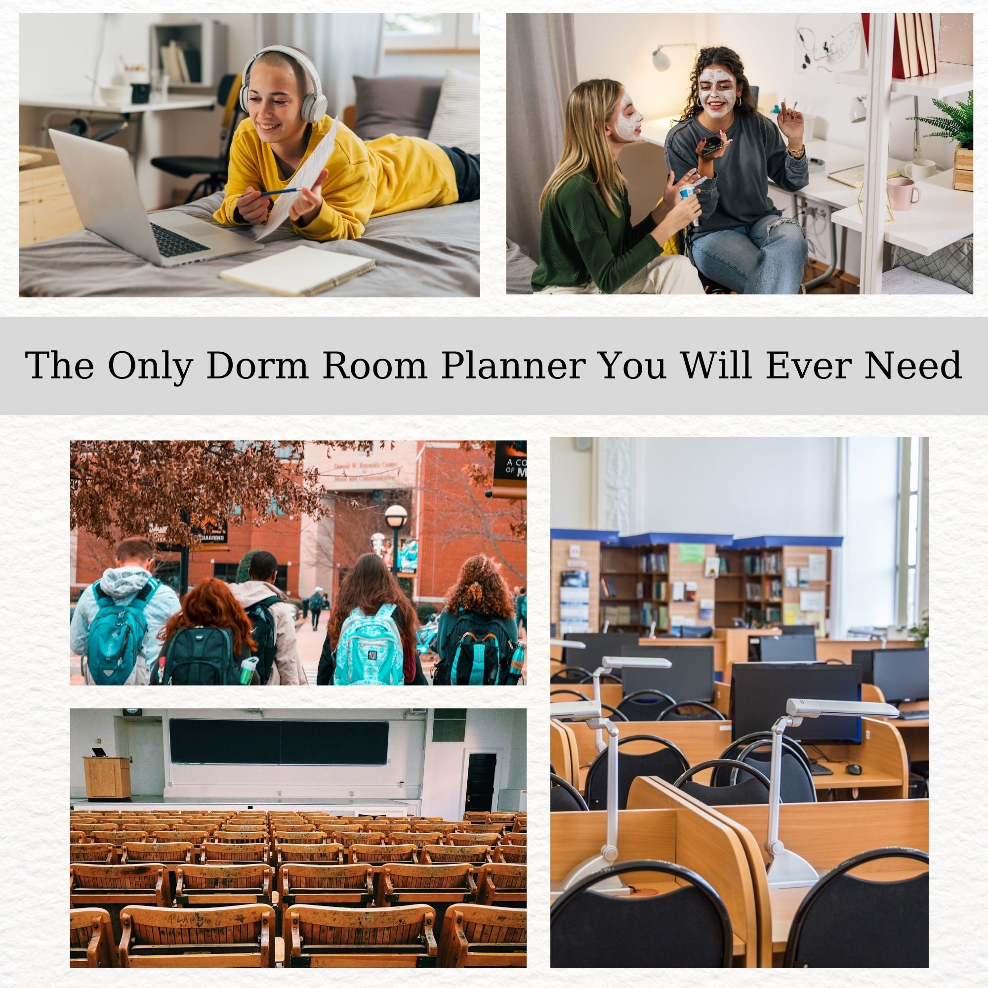 College Dorm Checklist, Dorm Essentials for Freshman Move In, College ...