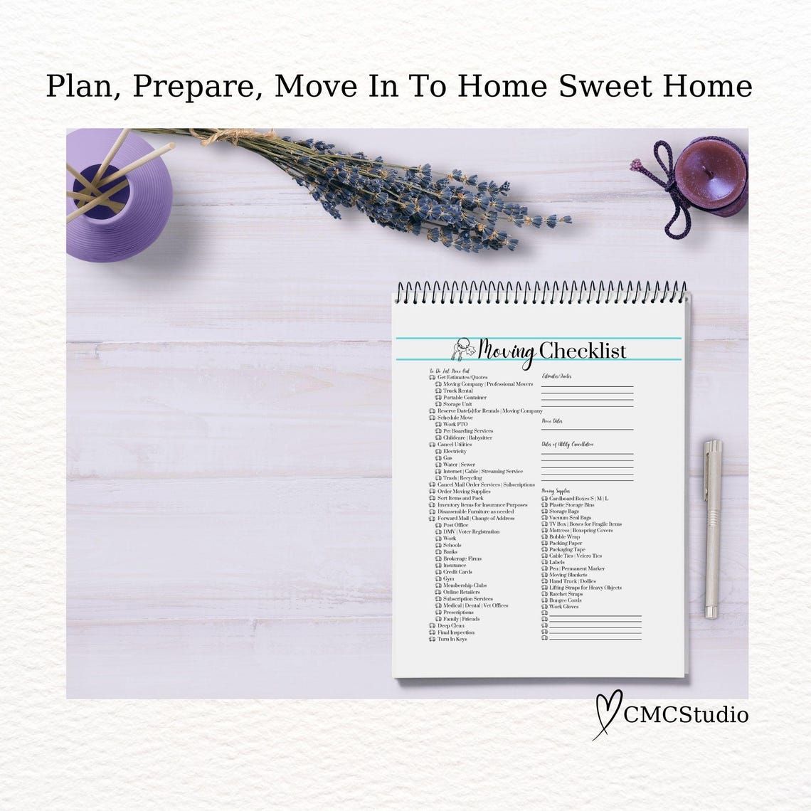 Digital Checklist for Moving, Out of State Move to Do List Printable ...