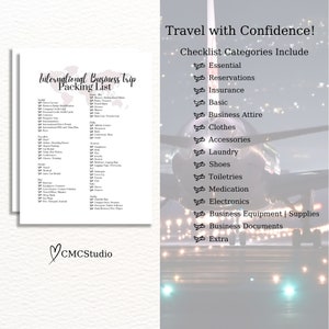 International Business Travel Packing List, Overseas Work Trip Packing ...