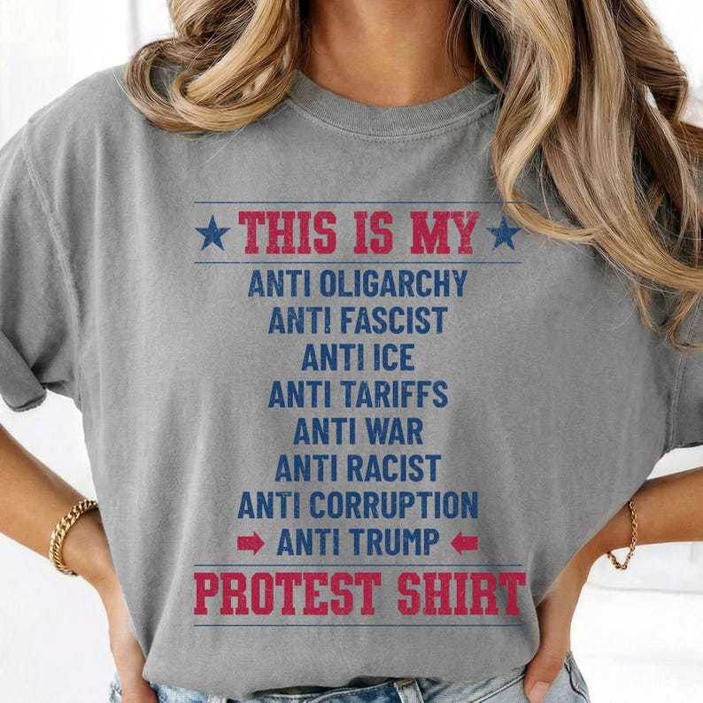 Comfort Colors® Protest Shirt Shirt, Anti Trump Shirt, Anti Fascist Tee ...