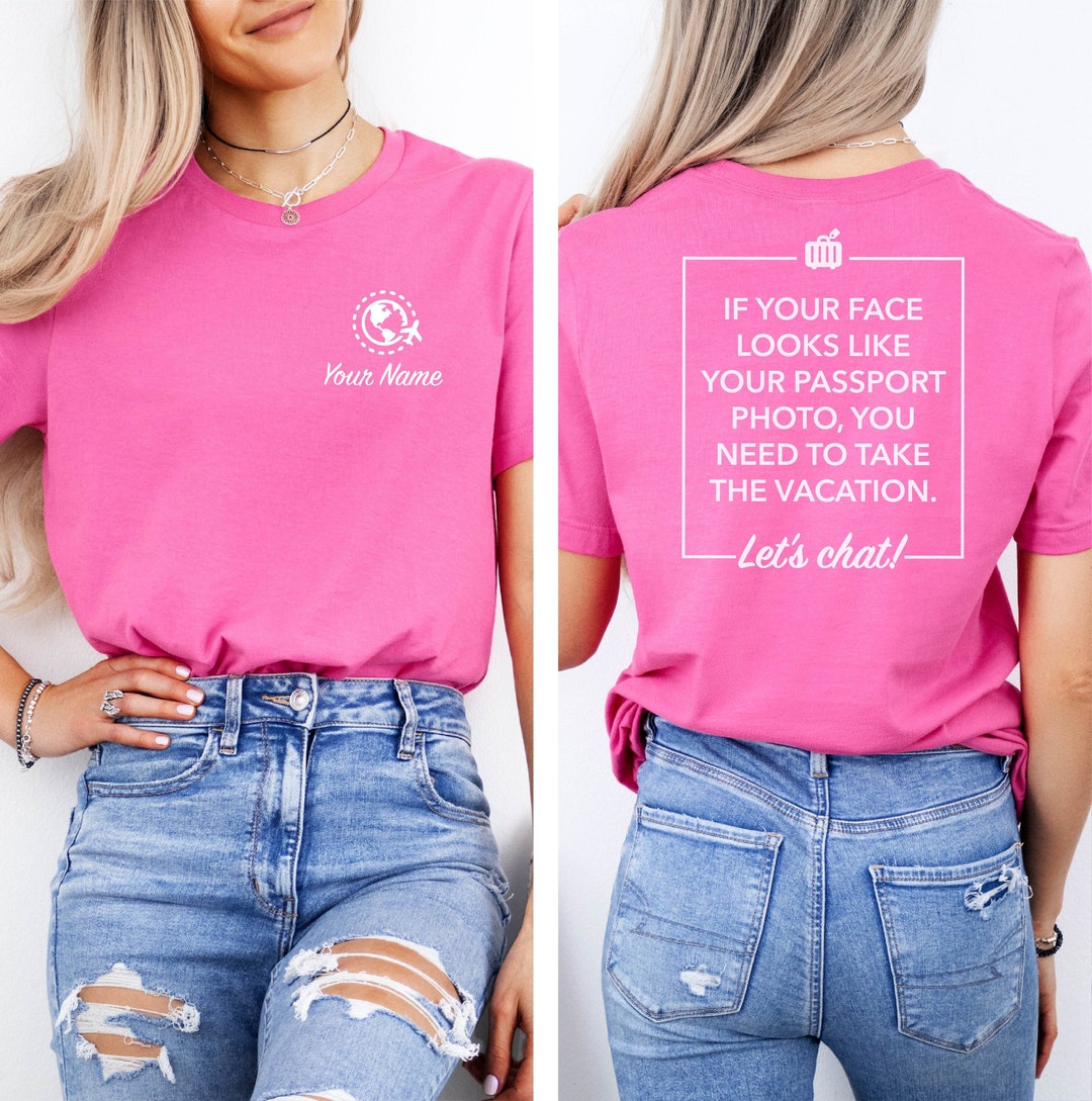 Personalized Travel Agent Shirt Custom Travel Advisor T-shirt Travel ...