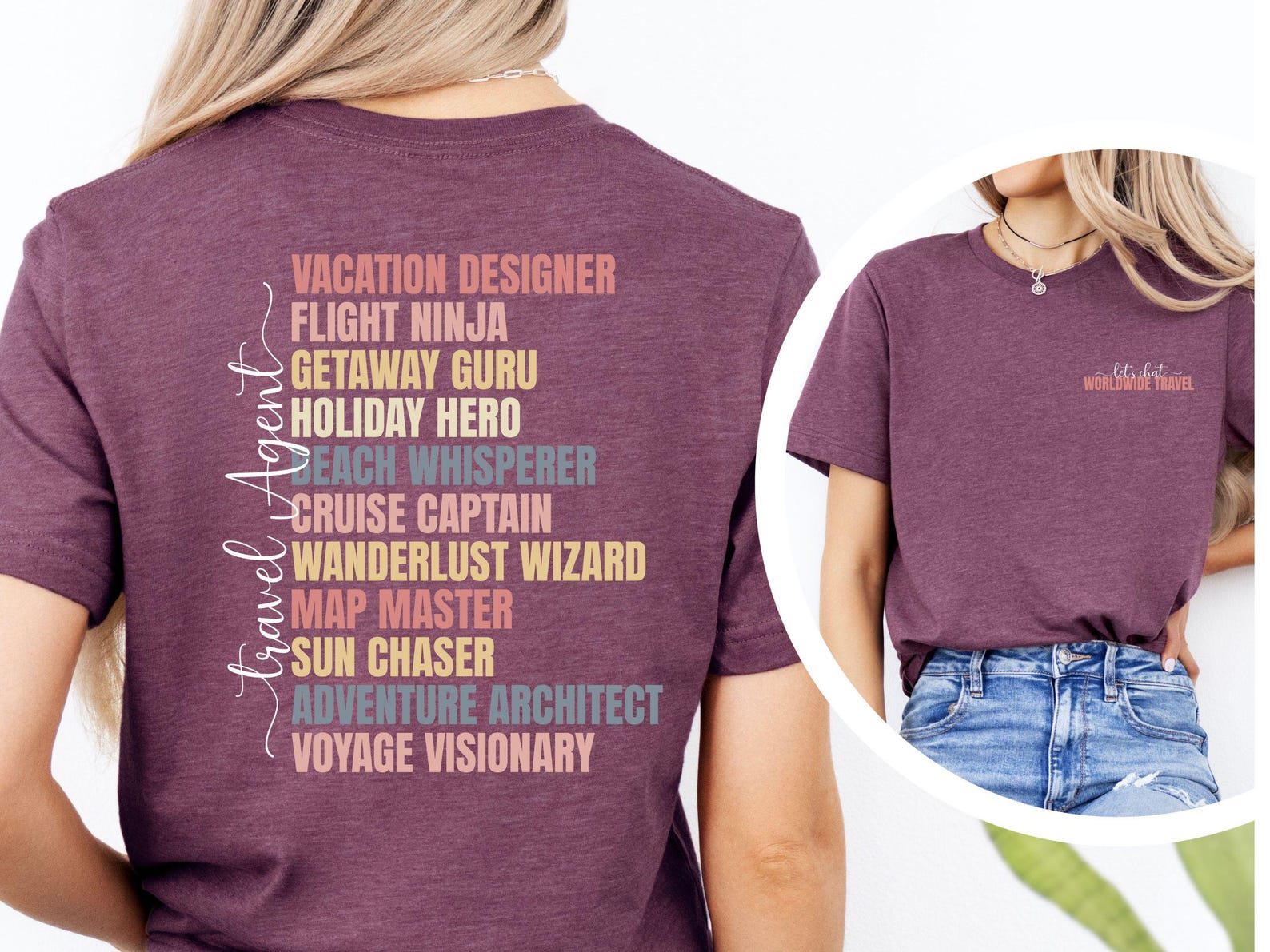 Personalized Fun Travel Agent Shirt, Travel Advisor Tee, Travel Agent ...