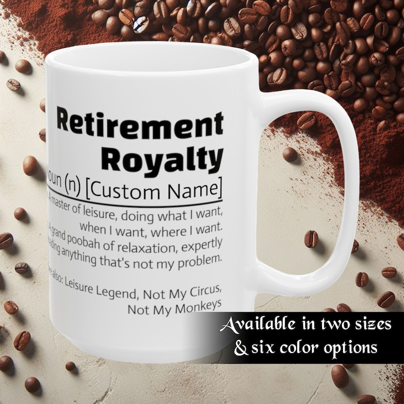 Personalized Retirement Mug Retiree Mug Retirement Gift Office Gift ...