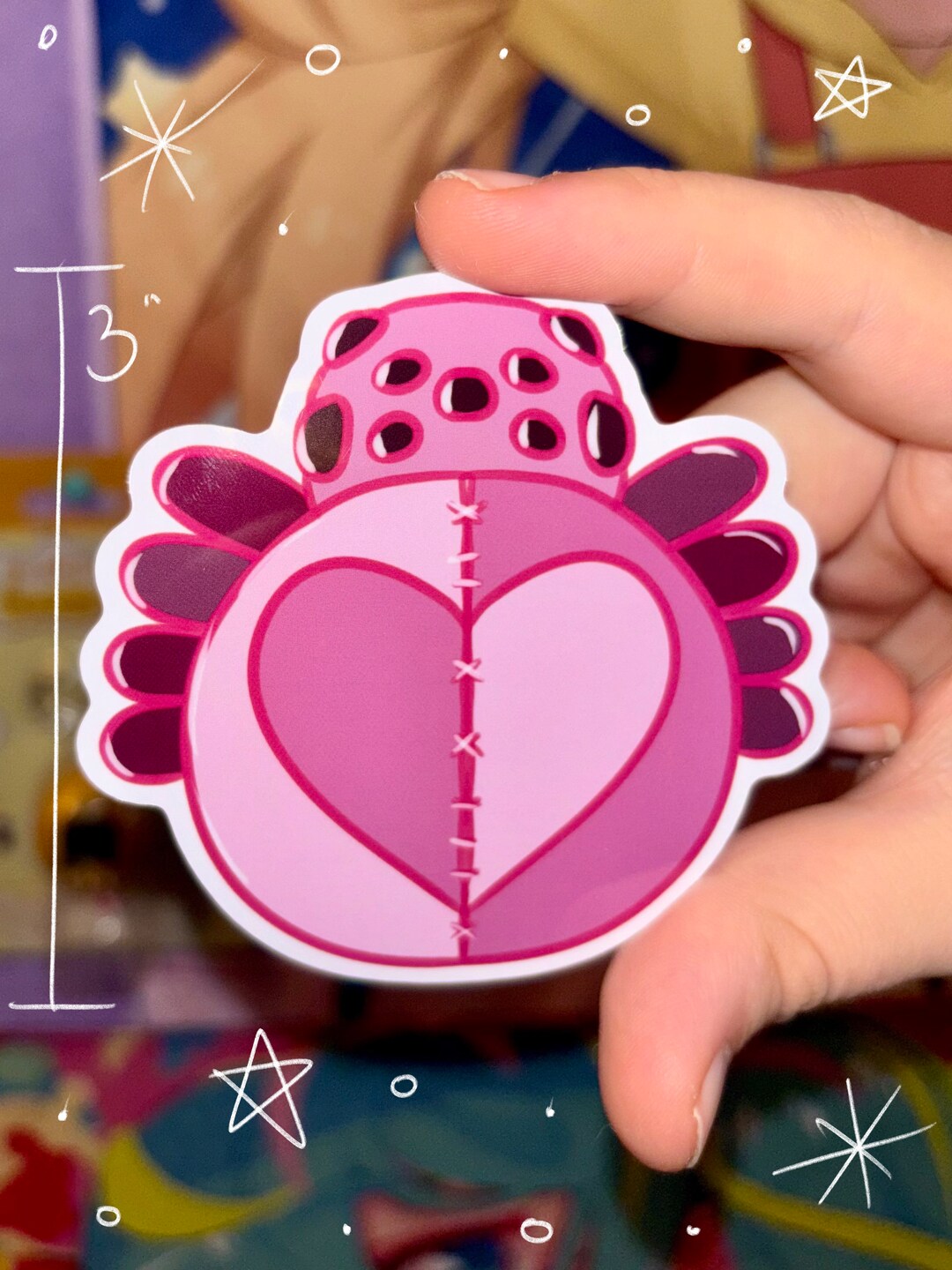 Pastel Spider Sticker - Etsy