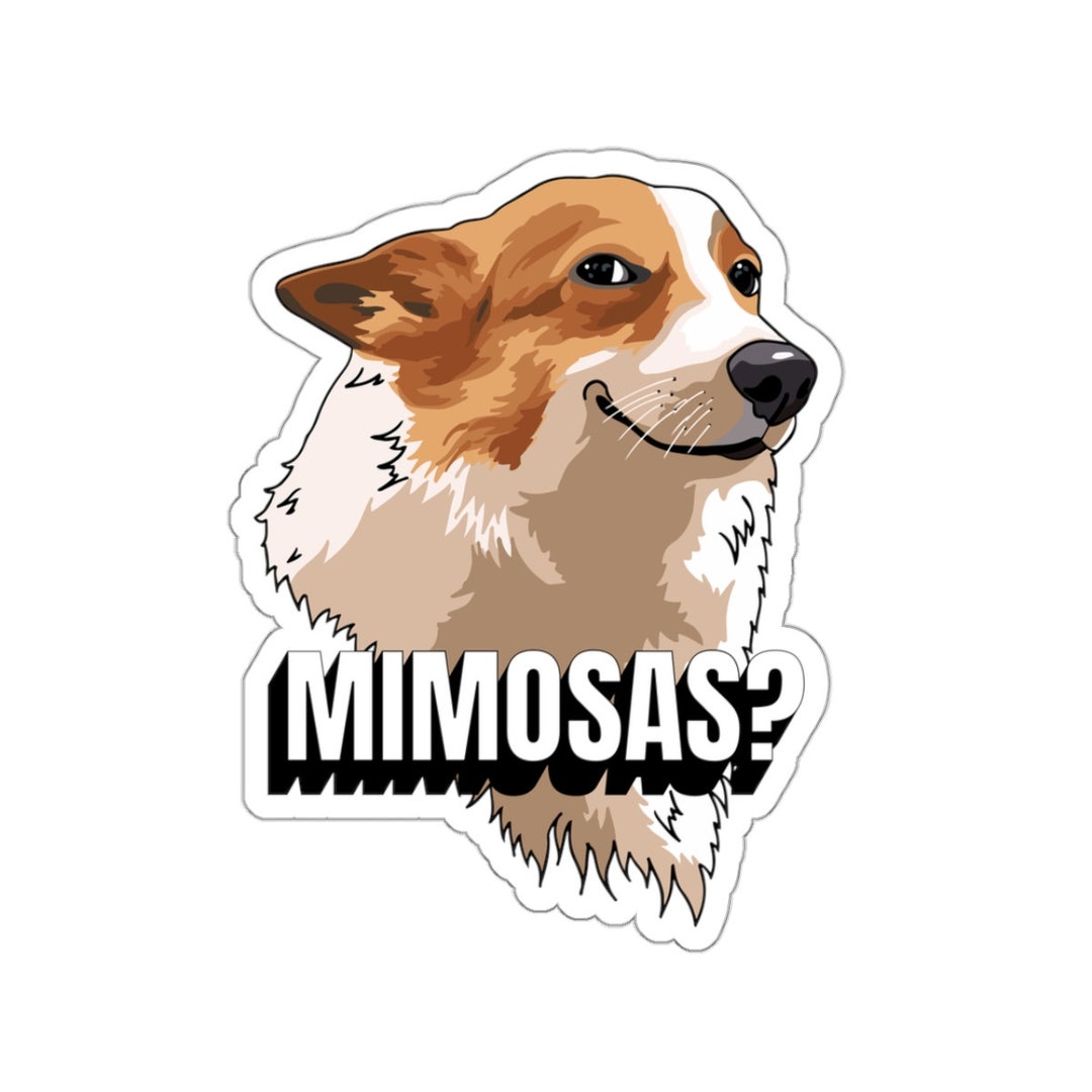 Smiling Corgi Meme Sticker Suggestive Friend Adult Humor Office Humor ...