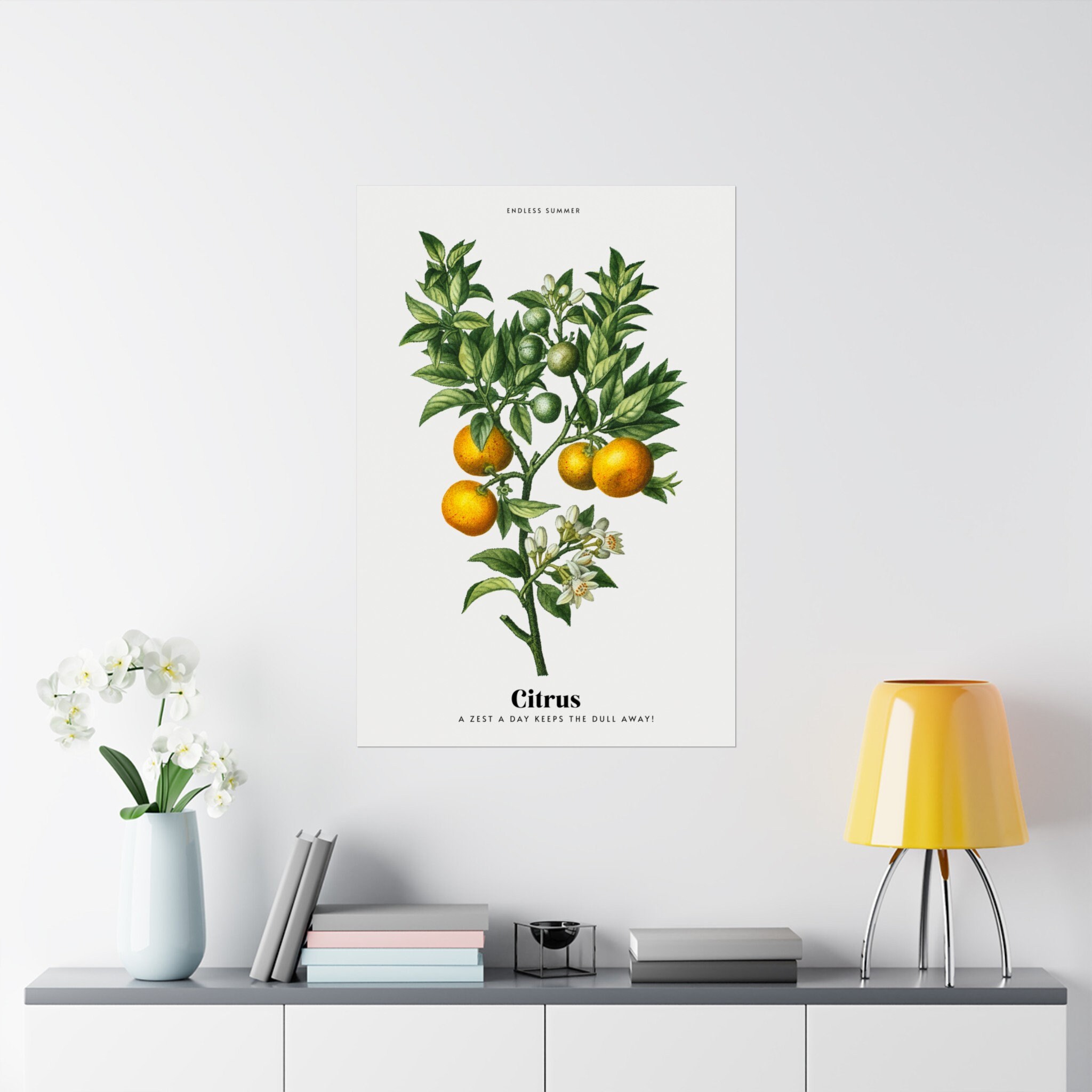 Antique Vintage Botanical Citrus Poster - Etsy