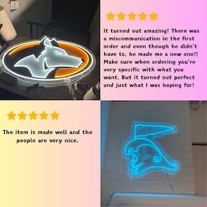 Custom College Logo LED Neon Sign: Personalized Dorm Decor - Etsy