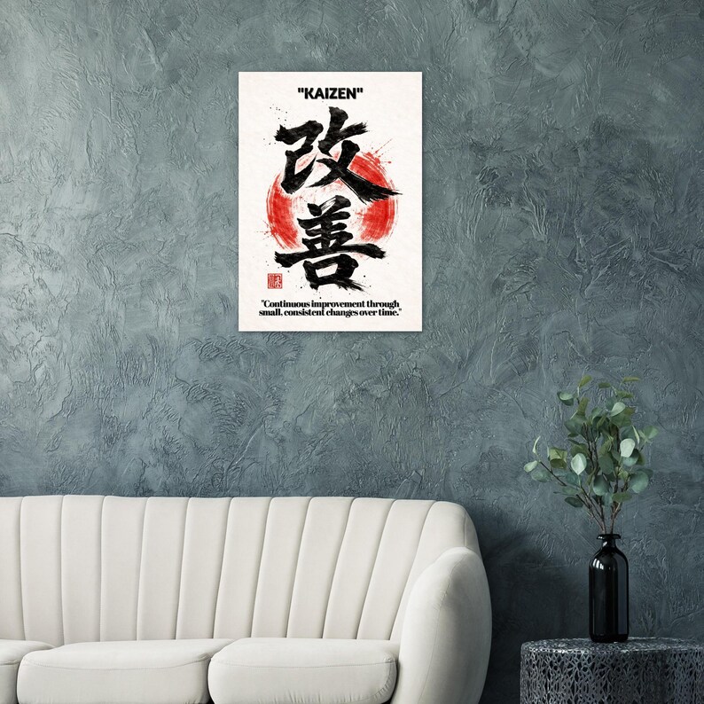 Japanese "kaizen" Paper Poster - Etsy