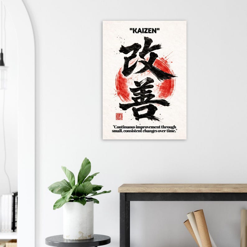 Japanese "kaizen" Paper Poster - Etsy