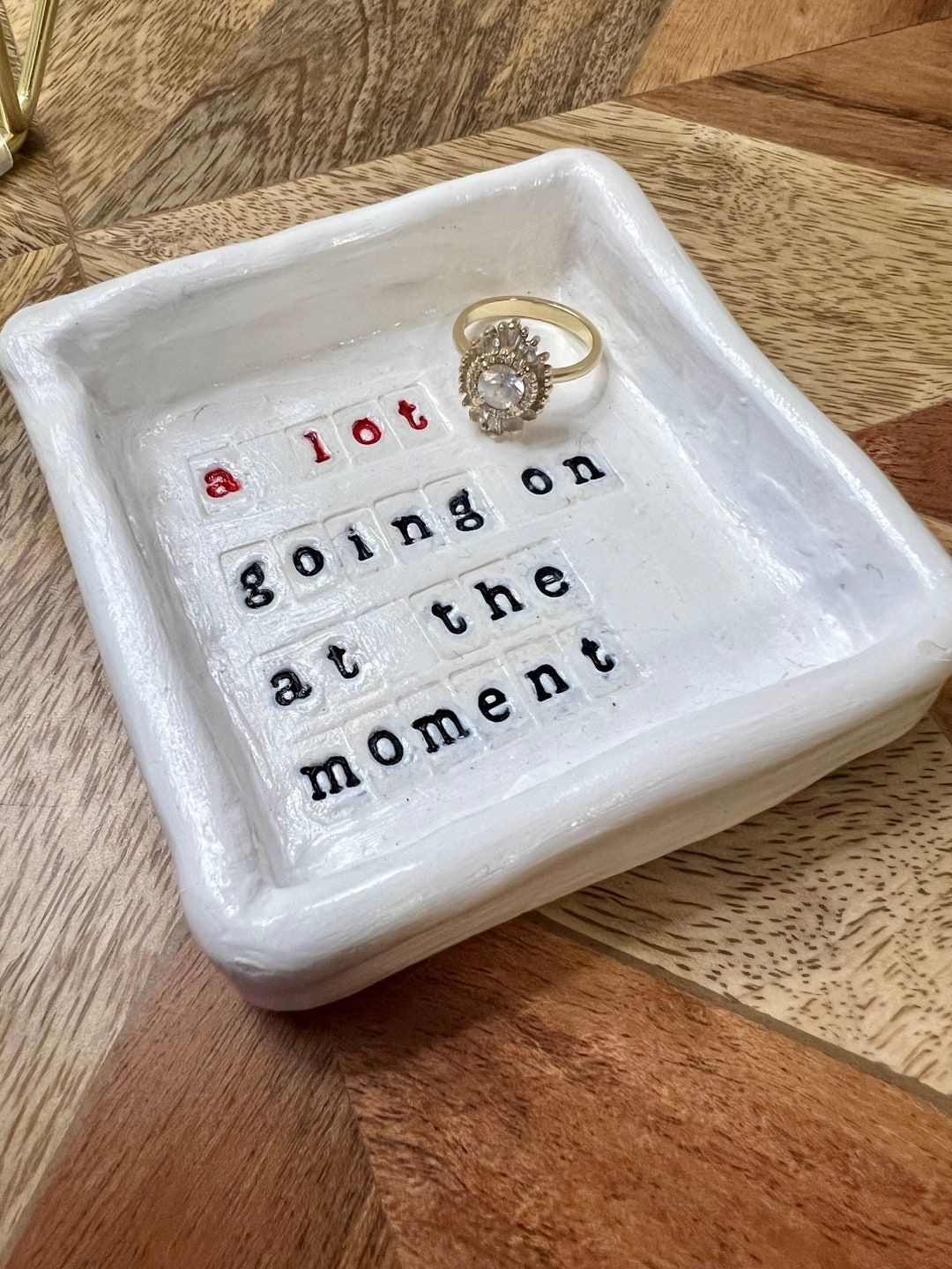 Handmade Clay Taylor Swift “a Lot Going on at the Moment” Trinket Dish ...