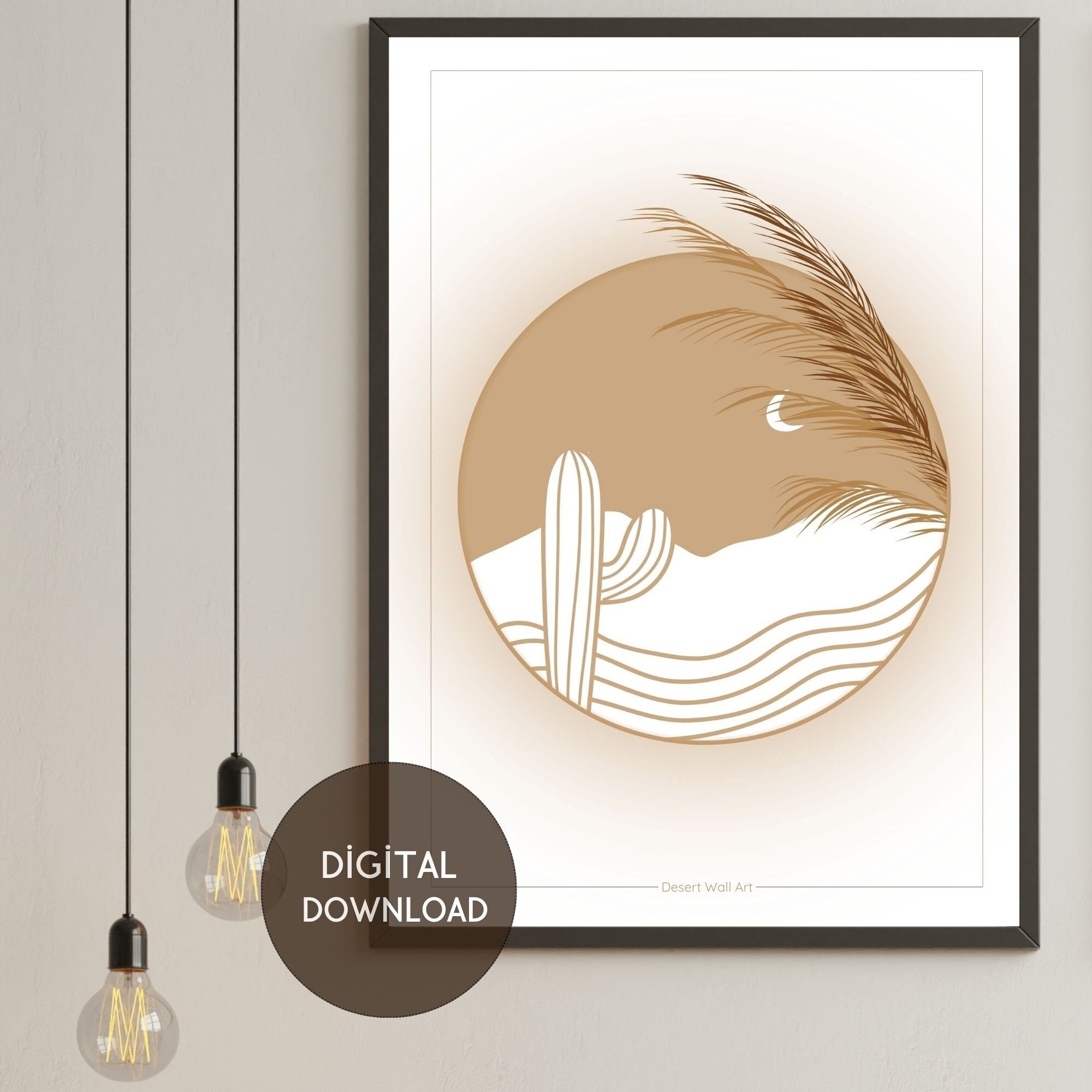 Desert Canvas Art, Modern Desert, Southwest Wall Decor, Desert Wall Art ...