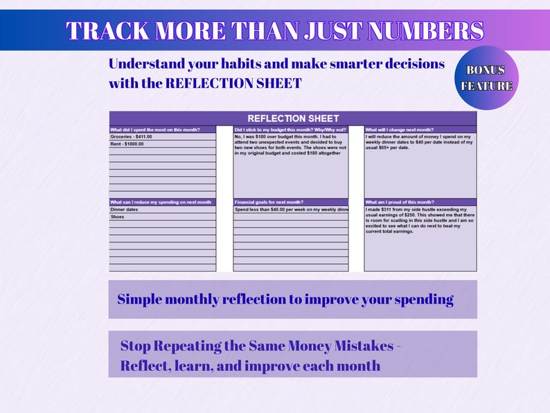 Beginner Budget Spreadsheet | ADHD Friendly Google Sheets Template ...