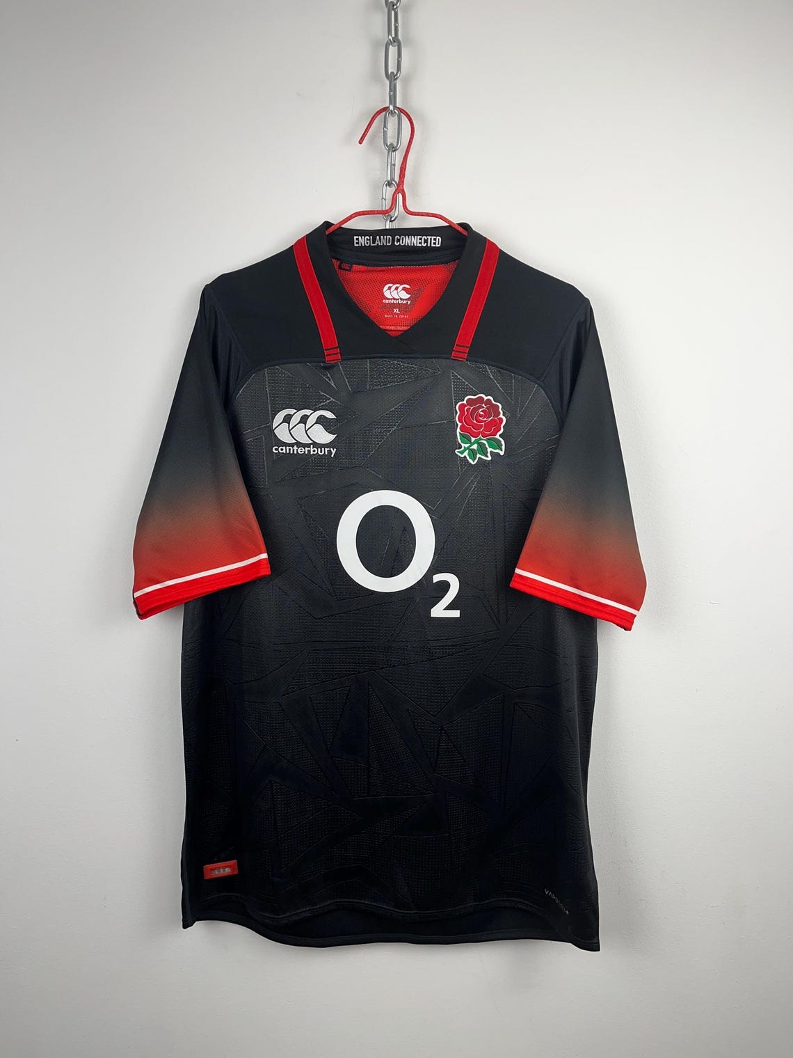 Canterbury Vinrage Black England O2 Rugby Jersey Shirt Taille Homme XL ...