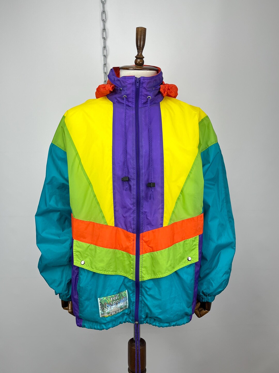 Shamp Vintage 90s Rare Streetwear Multicolor Jacket Men’s Size XL - Etsy