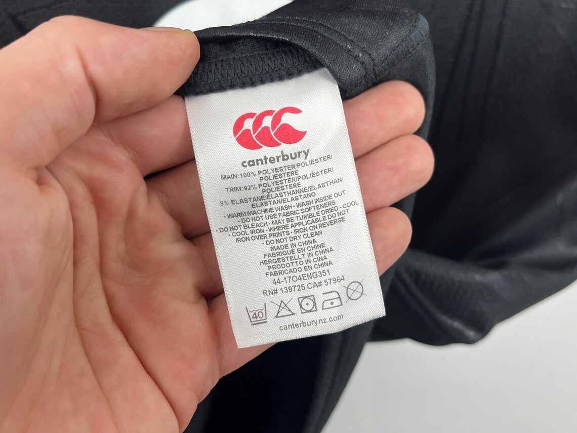 Canterbury Vinrage Black England O2 Rugby Jersey Shirt Taille Homme XL ...