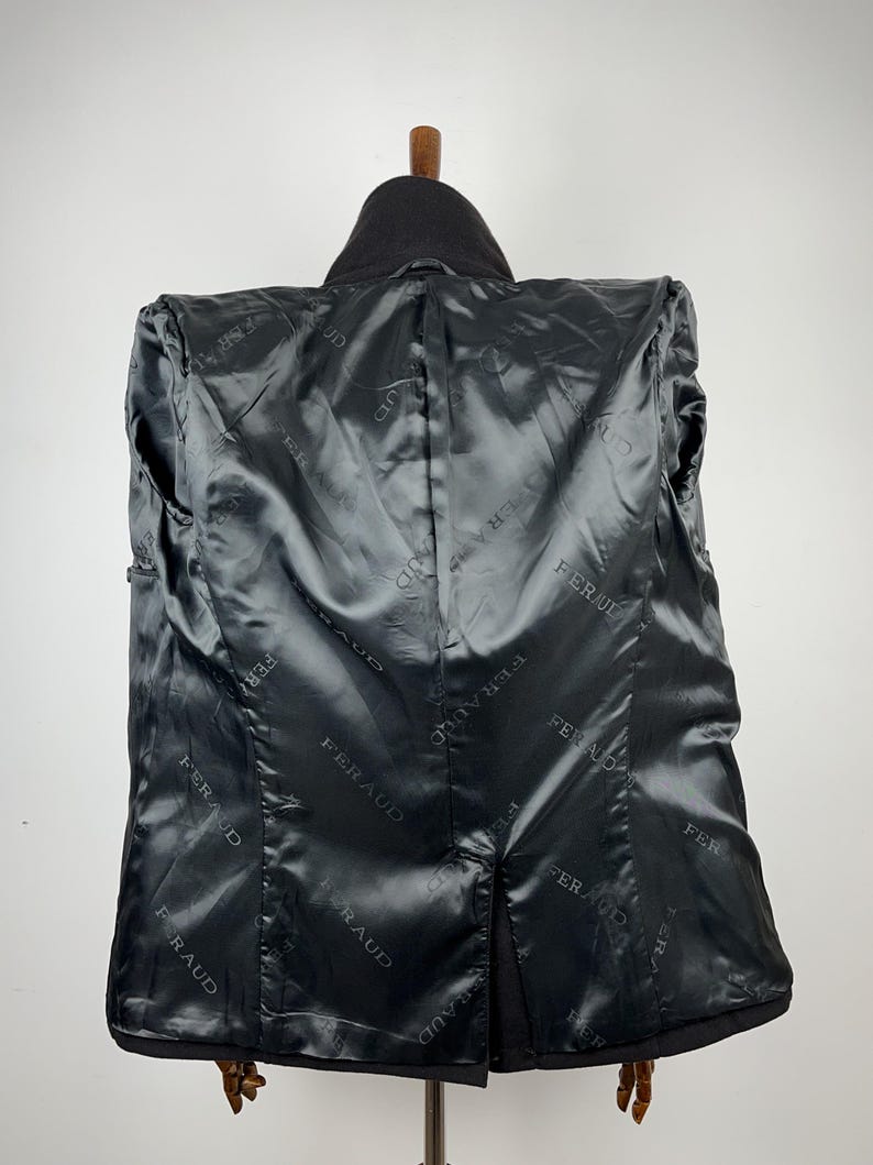 FERAUD Feraud Jeans Vintage Reefer Estilo Militar Pea Coat Tamaño de ...