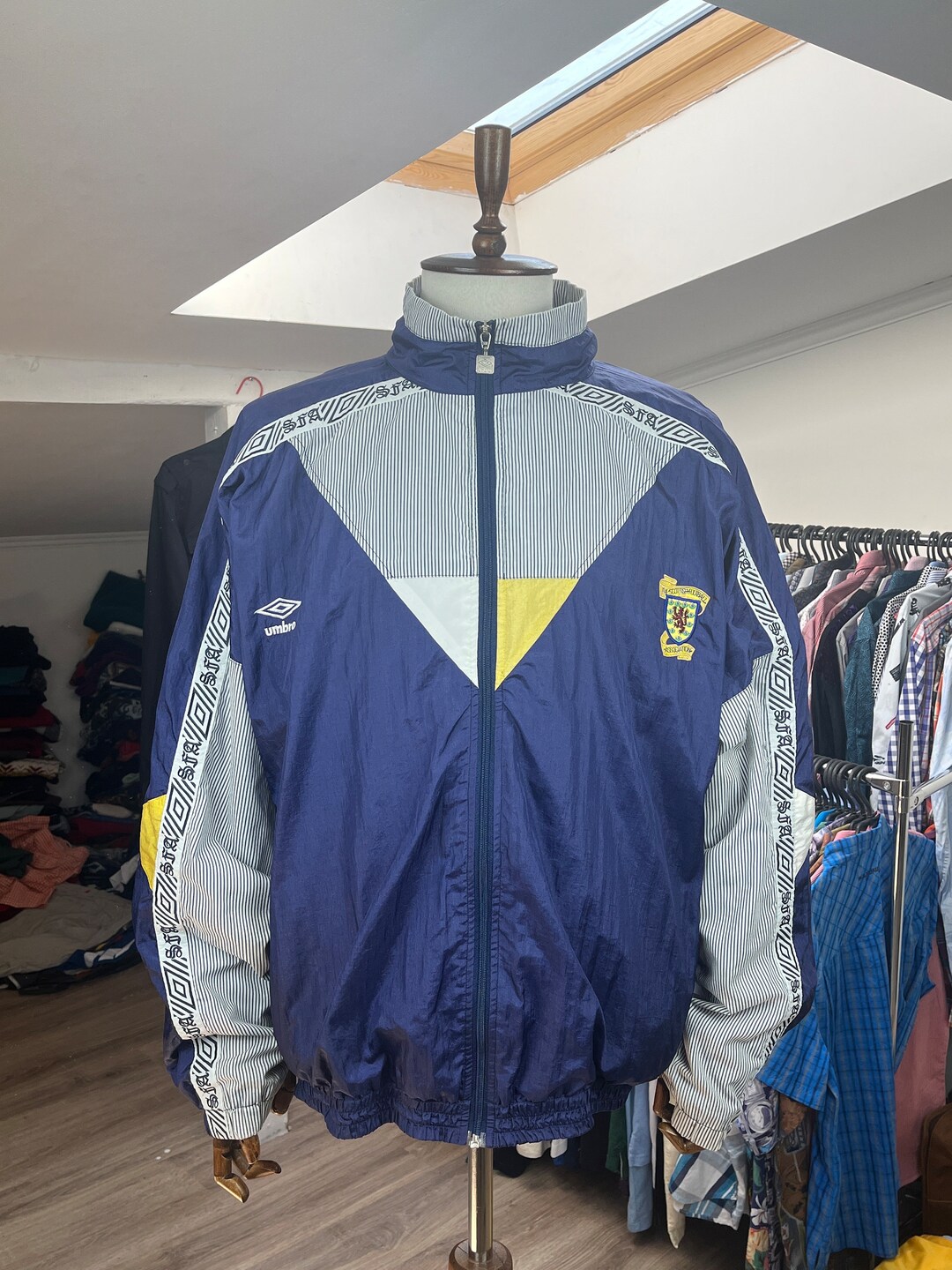 Umbro Vintage 1980s Scottish Football Association Rare Jacket Men's ...