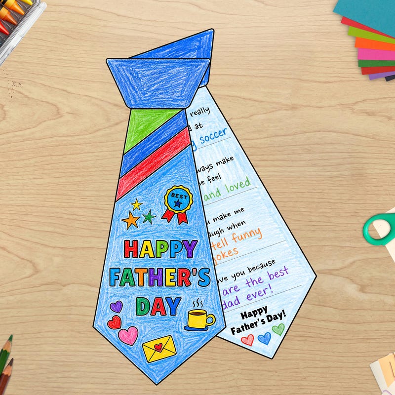 Dad Questionnaire Tie - Etsy