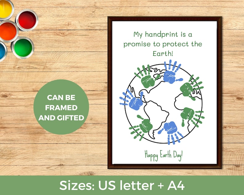 Earth Day Handprint Art, Earth Day Activity, Earth Day Handprint Craft ...