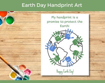 Earth Day Handprint, Earth Day Activity, Earth Day Craft, Earth Day ...
