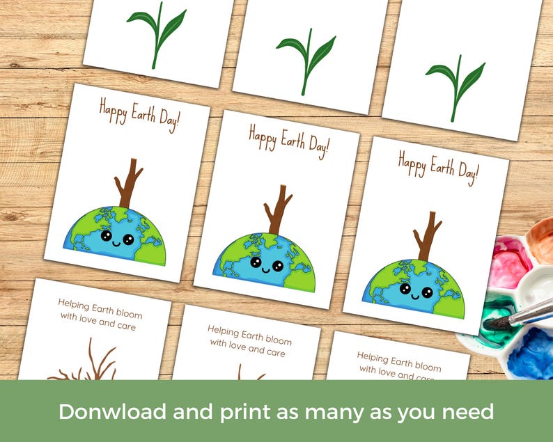 Earth Day Crafts for Preschool, Earth Day Handprint Art, Earth Day ...