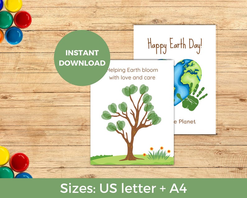 Earth Day Crafts for Preschool, Earth Day Handprint Art, Earth Day ...