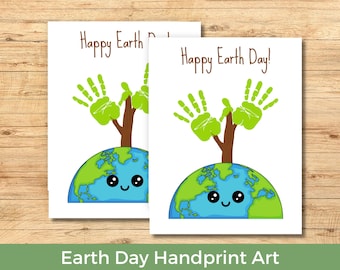 Earth Day Handprint Art, Earth Day Activity, Earth Day Handprint Craft ...