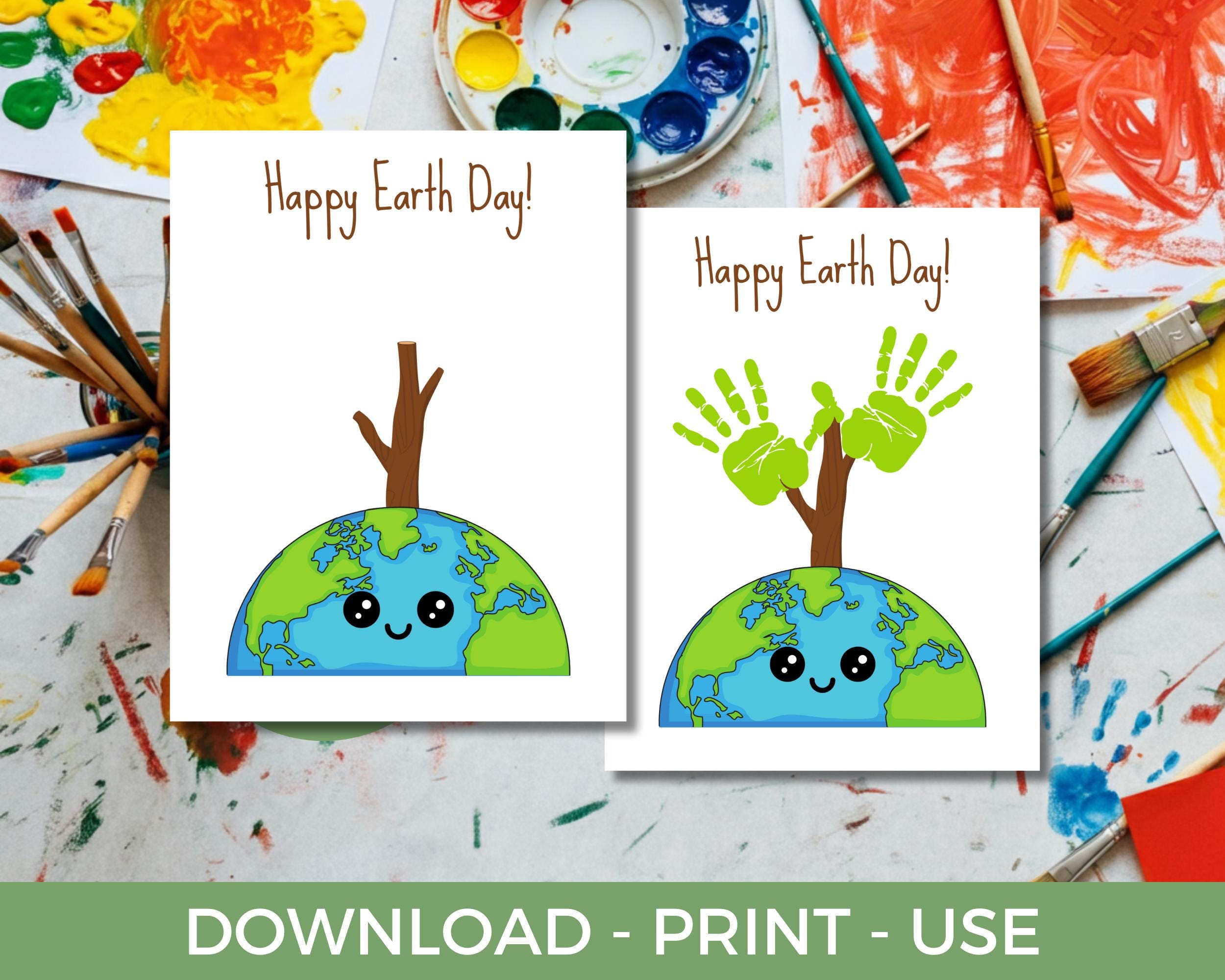 Earth Day Handprint Art, Earth Day Activity, Earth Day Handprint Craft ...