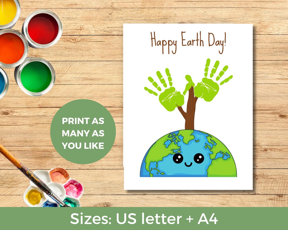 Earth Day Handprint Art, Earth Day Activity, Earth Day Handprint Craft ...
