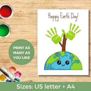 Earth Day Handprint Art, Earth Day Activity, Earth Day Handprint Craft ...