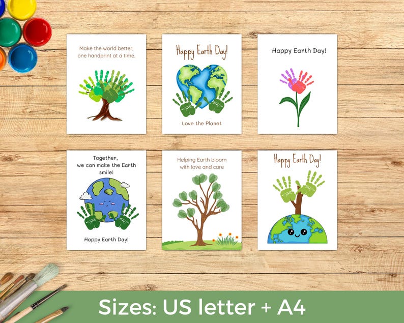 Earth Day Crafts for Preschool, Earth Day Handprint Art, Earth Day ...