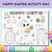Easter Activity Placemat: Printable Coloring Page, Kids Games (PDF) - Etsy