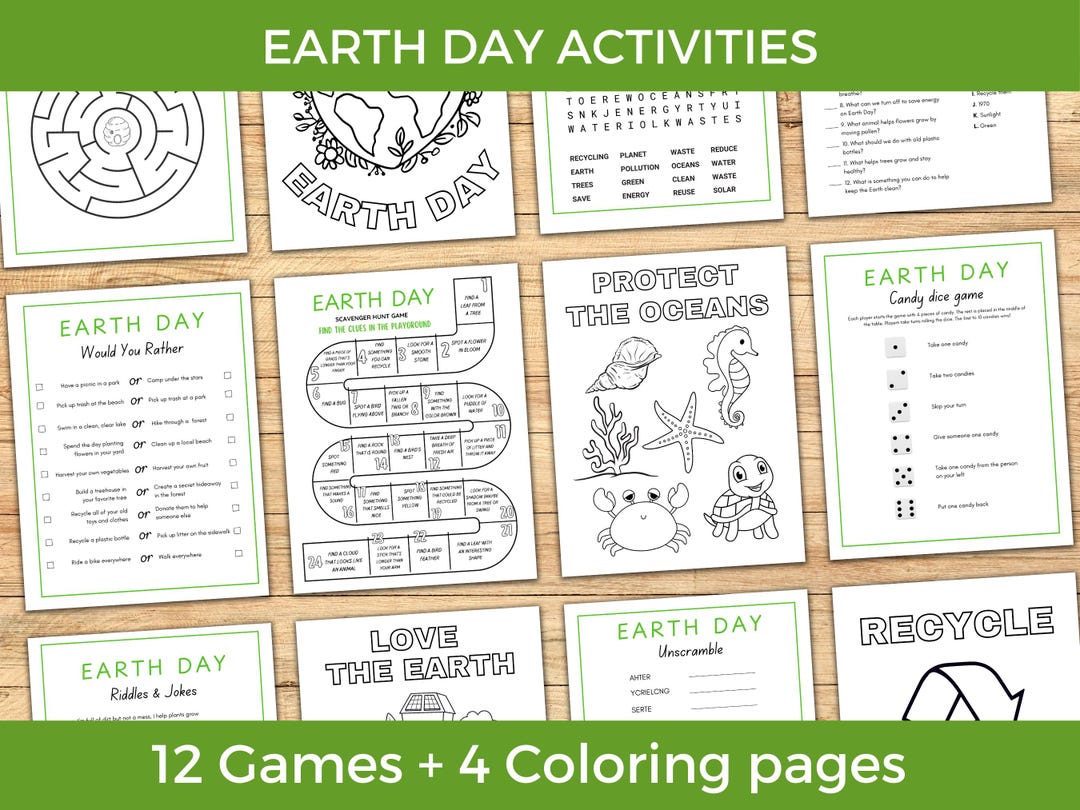 Earth Day Activities, Kids Earth Day Activity Bundle, Earth Day ...