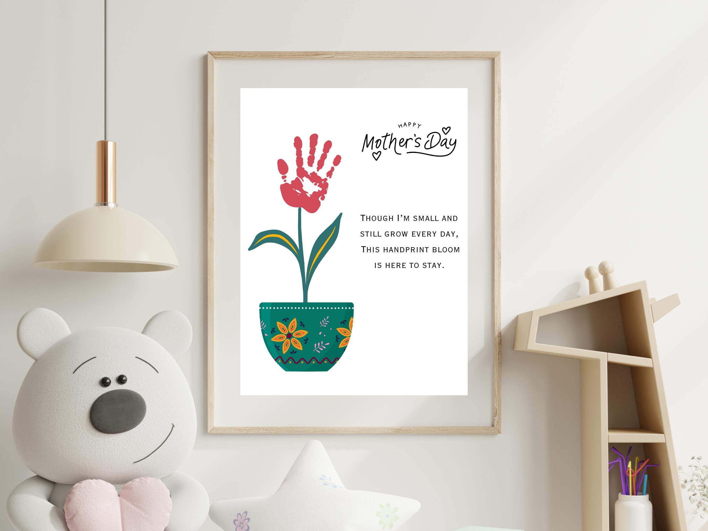 Mother's Day Handprint Poem Art: DIY Craft Activity (digital Download ...