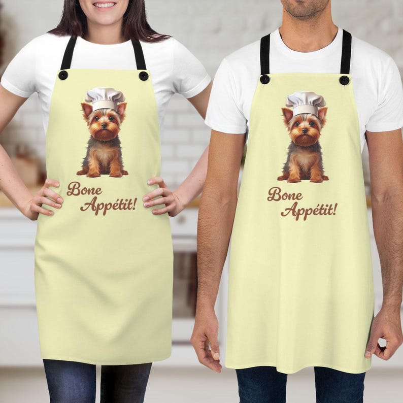 Yorkshire Terrier Apron Perfect Gift for Dog Lovers, Bone Appetite ...