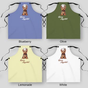 Yorkshire Terrier Apron Perfect Gift for Dog Lovers, Bone Appetite ...